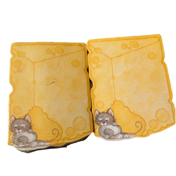Office | 1982 Cheese Mouse Post A Message Notepad W Magnets Current ...